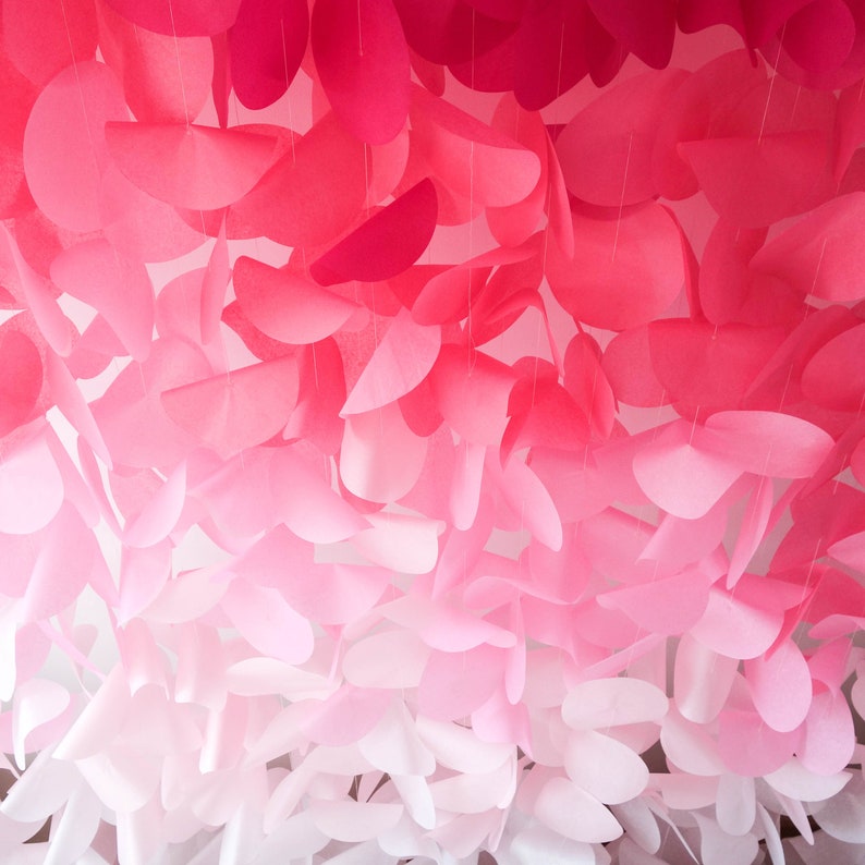 Pink Ombre Backdrop Princess Party Decorations Pink Party | Etsy