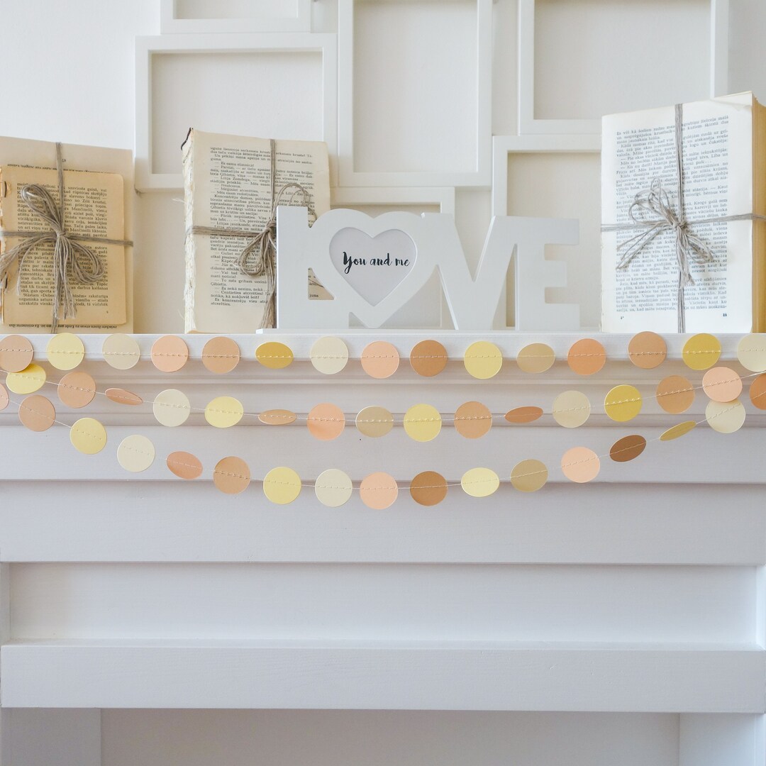 Beige Garland Yellow Garland Brown Garland Blush Wedding - Etsy