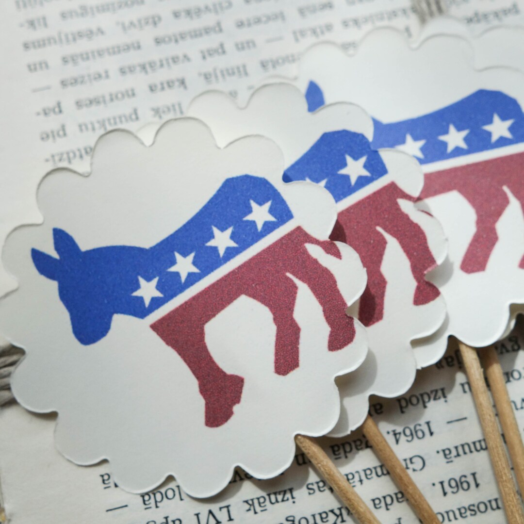 Donkey Toppers, Donkey Cupcake Toppers, Democrats Decor, Democrats ...