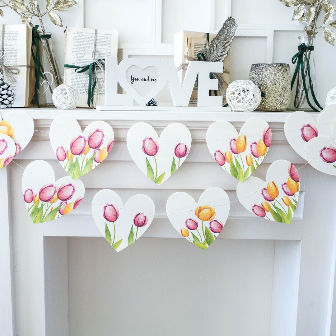 Tulip Garland, Tulip Gifts, Tulip Decorations, Spring Decorations ...