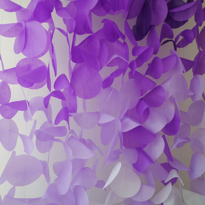 Purple wedding backdrop purple bridal shower decorations | Etsy