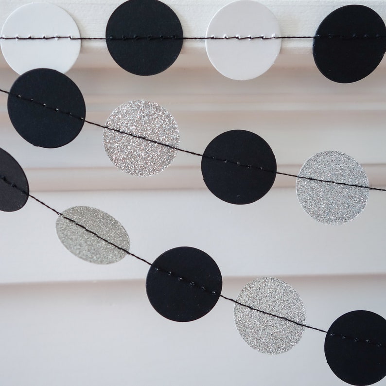 Graduation Garland, Black Garland, Silver Garland, White Garland ...