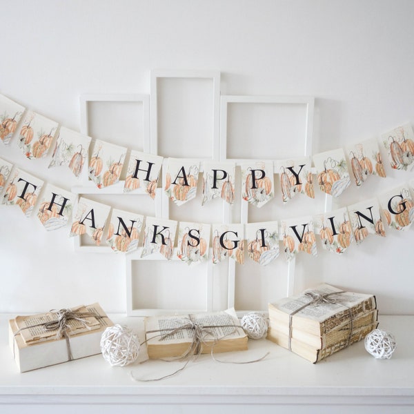 Thanksgiving Banner - Etsy