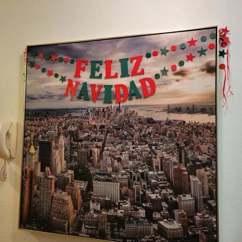 Feliz Navidad Banner, Christmas Garland, Holiday Decor - Etsy