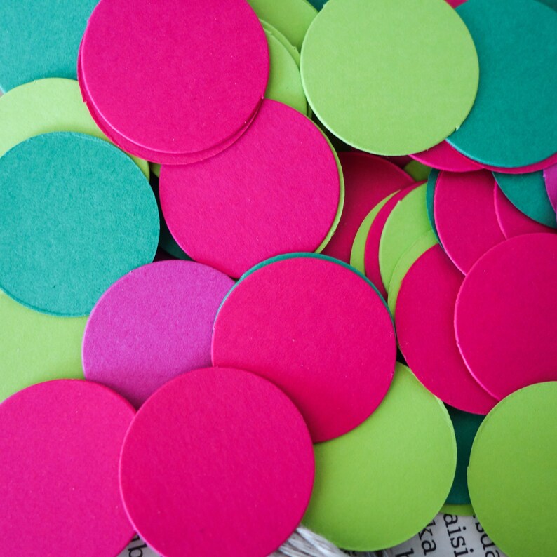 Pink Confetti Green Confetti Watermelon Party Decorations - Etsy