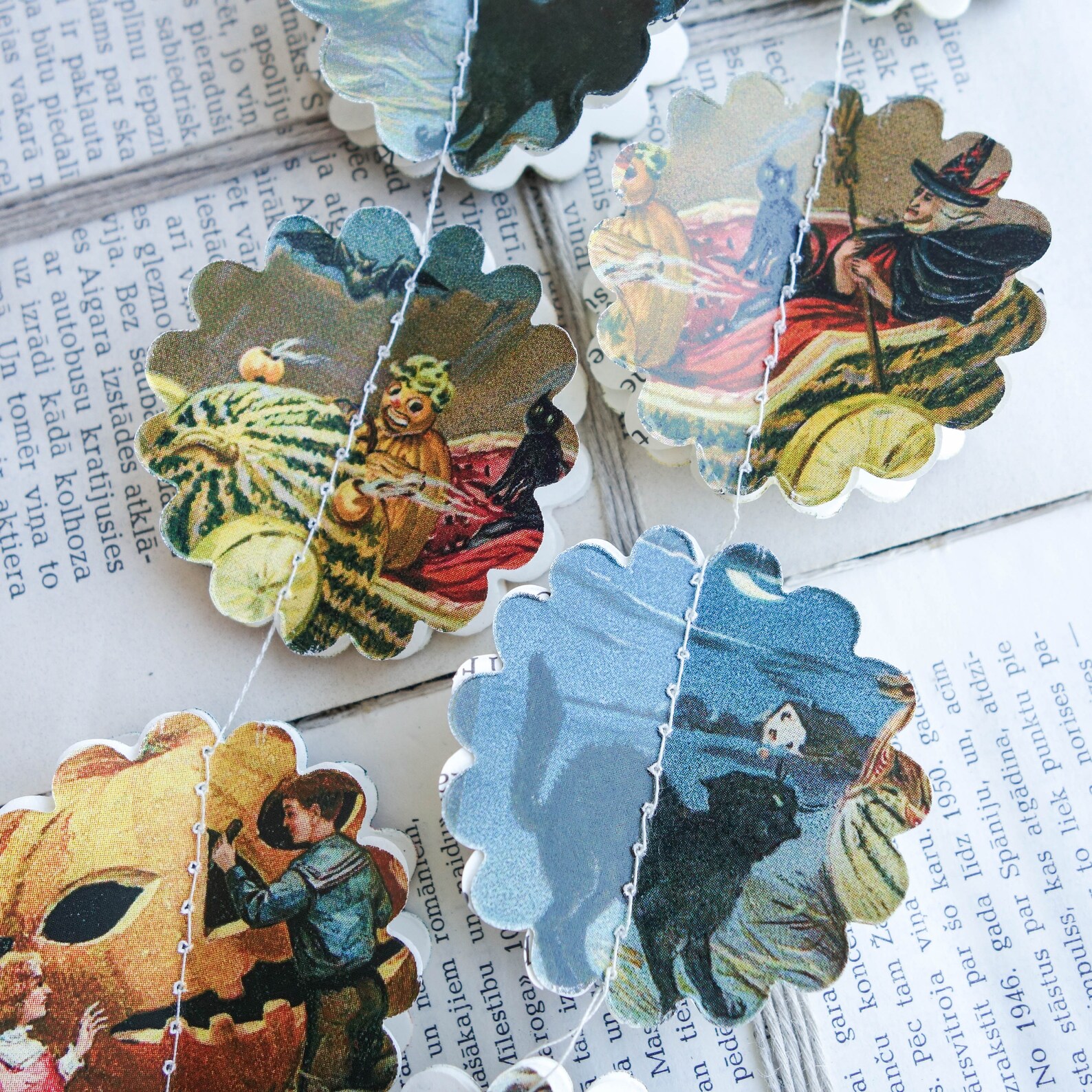 Halloween Garland Halloween Decorations Halloween Home - Etsy