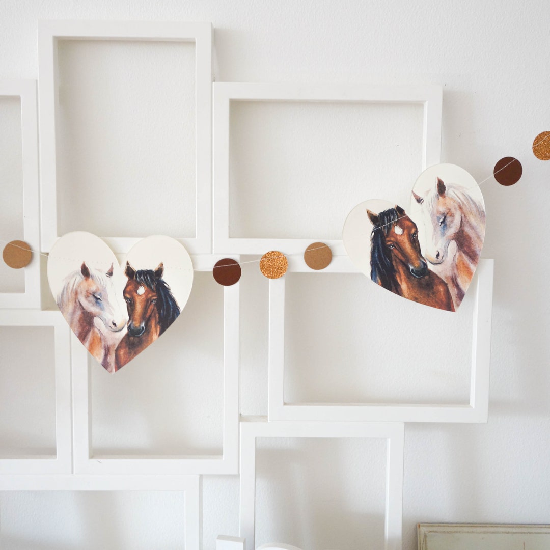 Horse Banner, Horse Birthday Garland, Horse Wedding Banner, Horse Party ...