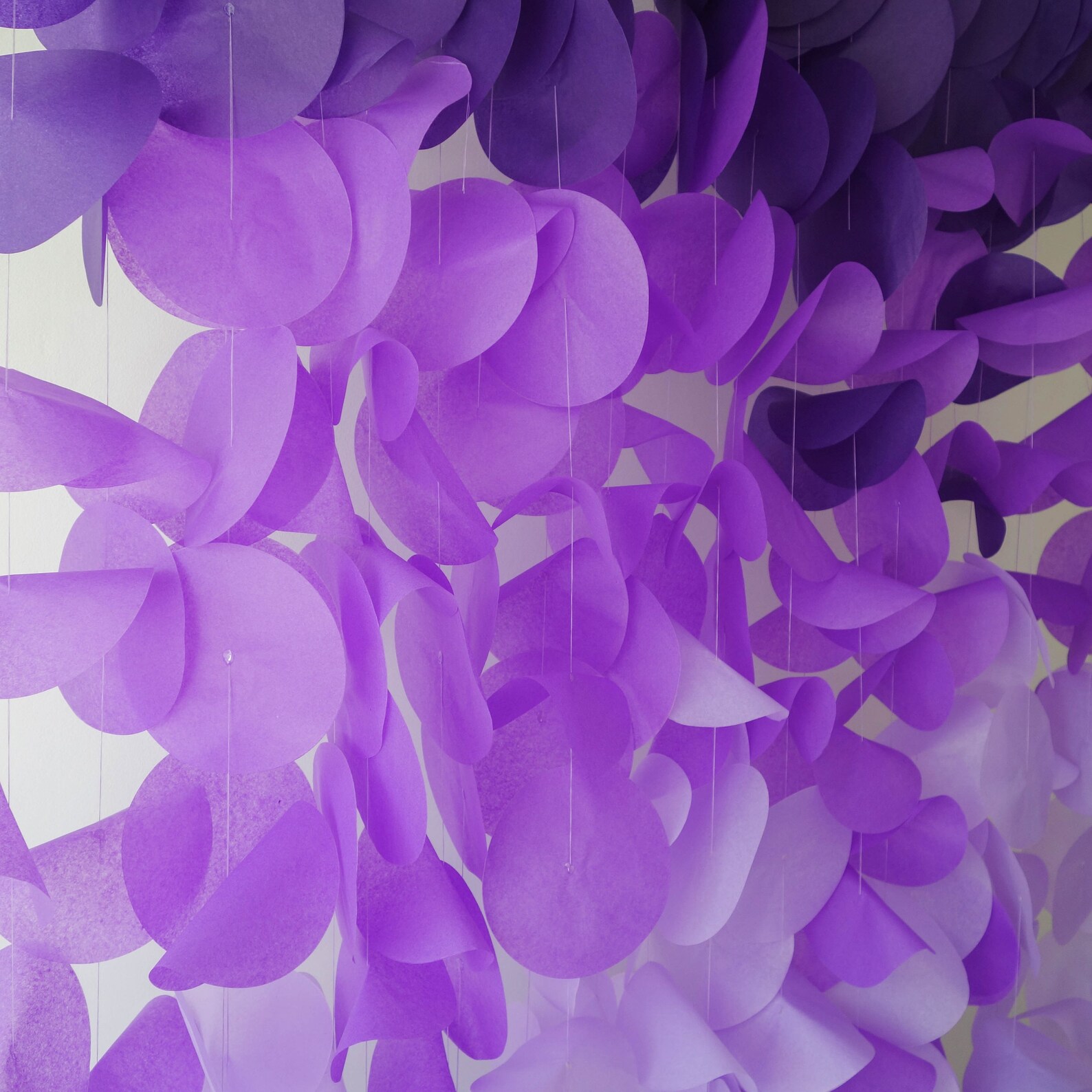 Purple wedding backdrop purple bridal shower decorations | Etsy