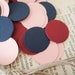 Navy Confetti Red Confetti Pink Confetti Navy Blue - Etsy