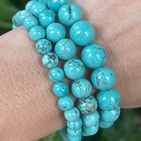 Genuine Turquoise Bracelet - Etsy