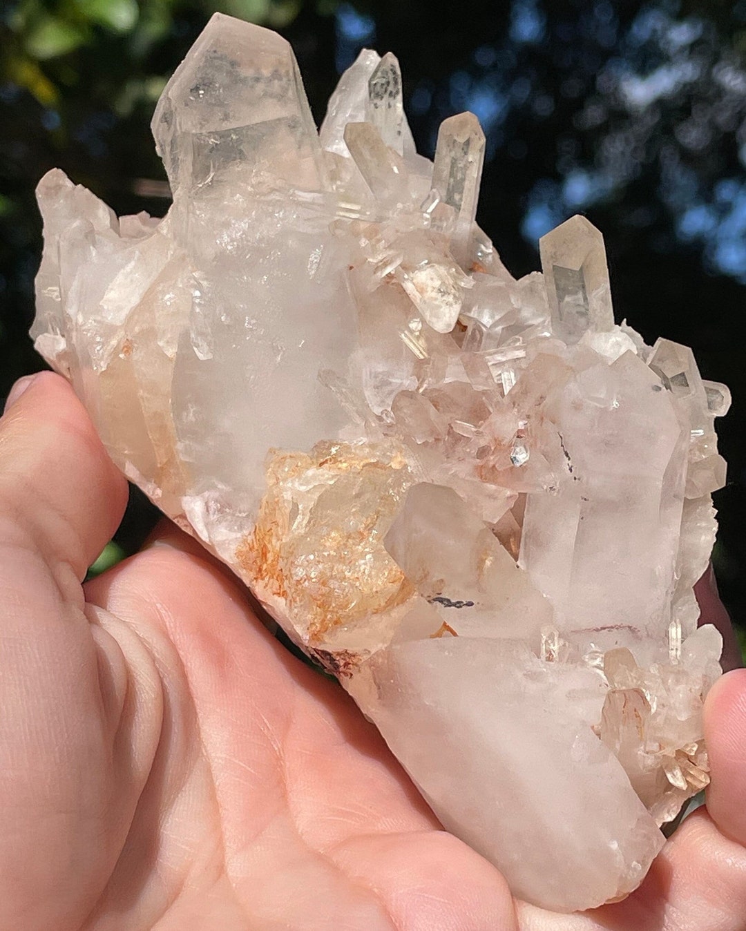 Rare Hematite Included Messina Pink Quartz Crystal Matrix From Musina ...