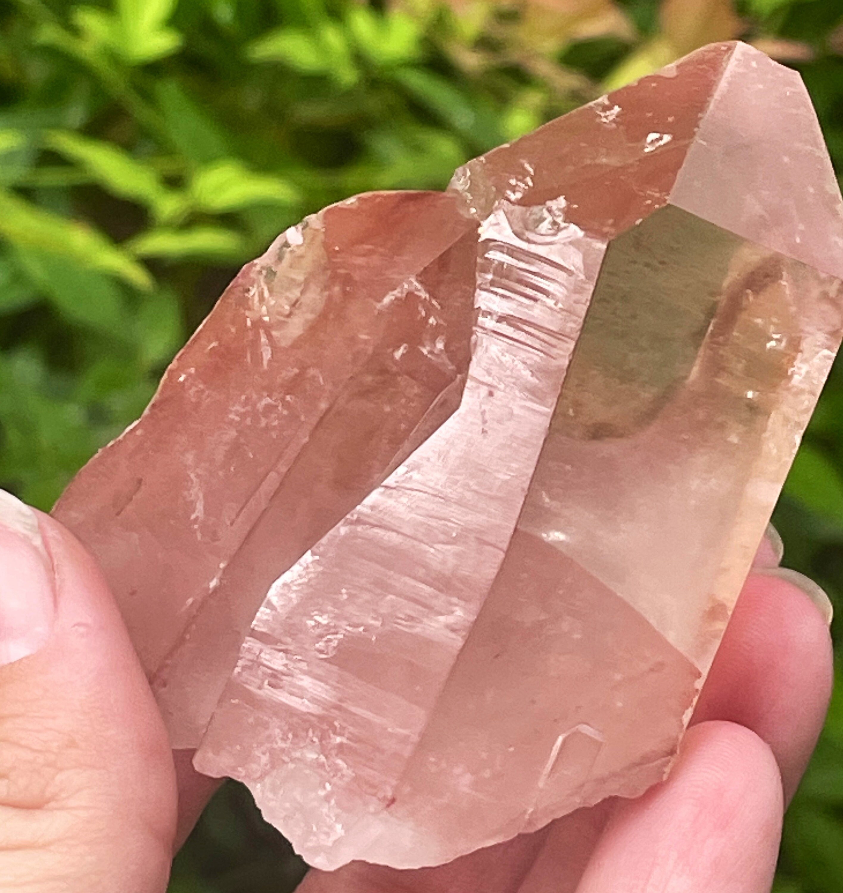 rare stone Rare Lemurian pink Quartz crystal Rare gemstone Scarlet ...