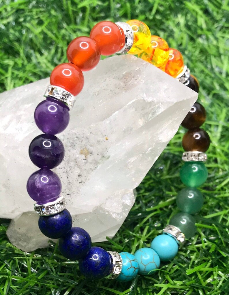 7 Chakra Yoga Bracelet Reiki Charged Chakra Bracelet For Etsy 7 Chakra Yoga Bracelet Reiki Charged Chakra Bracelet For Etsy