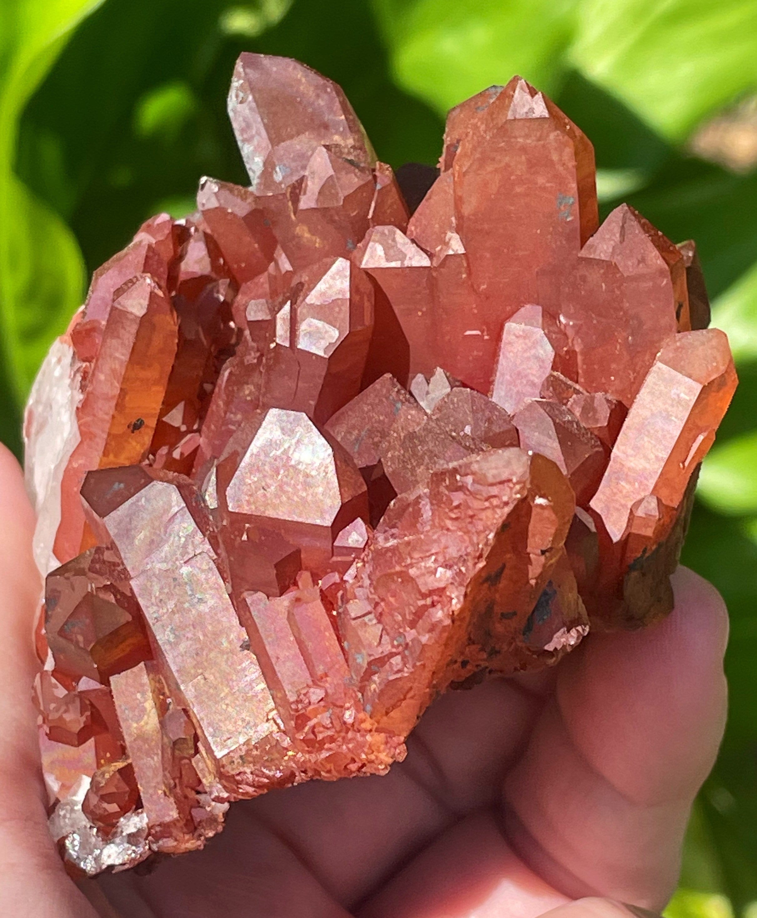 Red Quartz Crystals