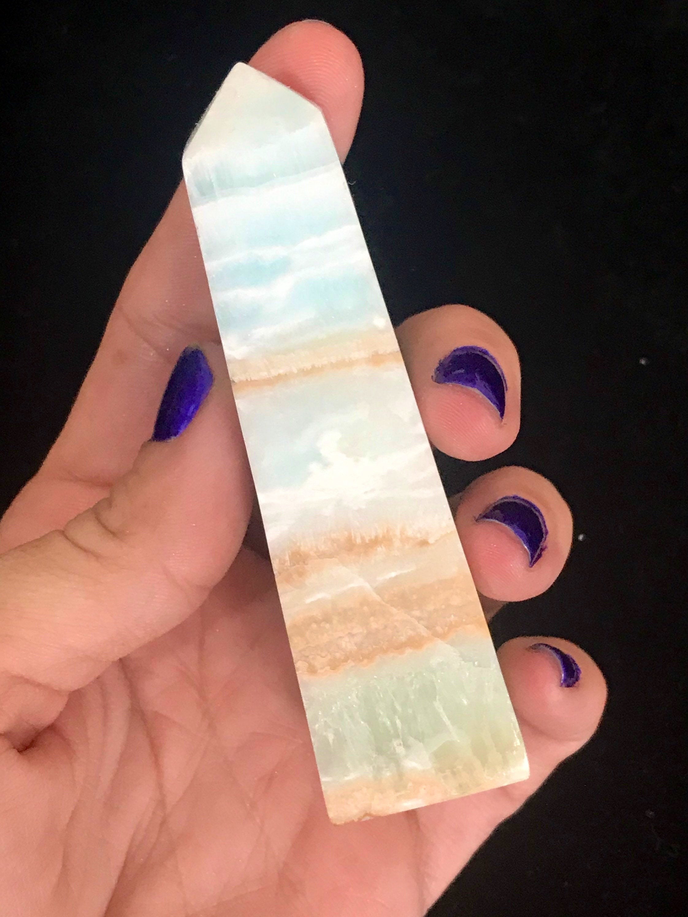 Caribbean Calcite Aragonite Crystal Gemstone Tower 4 Large Home Décor ...