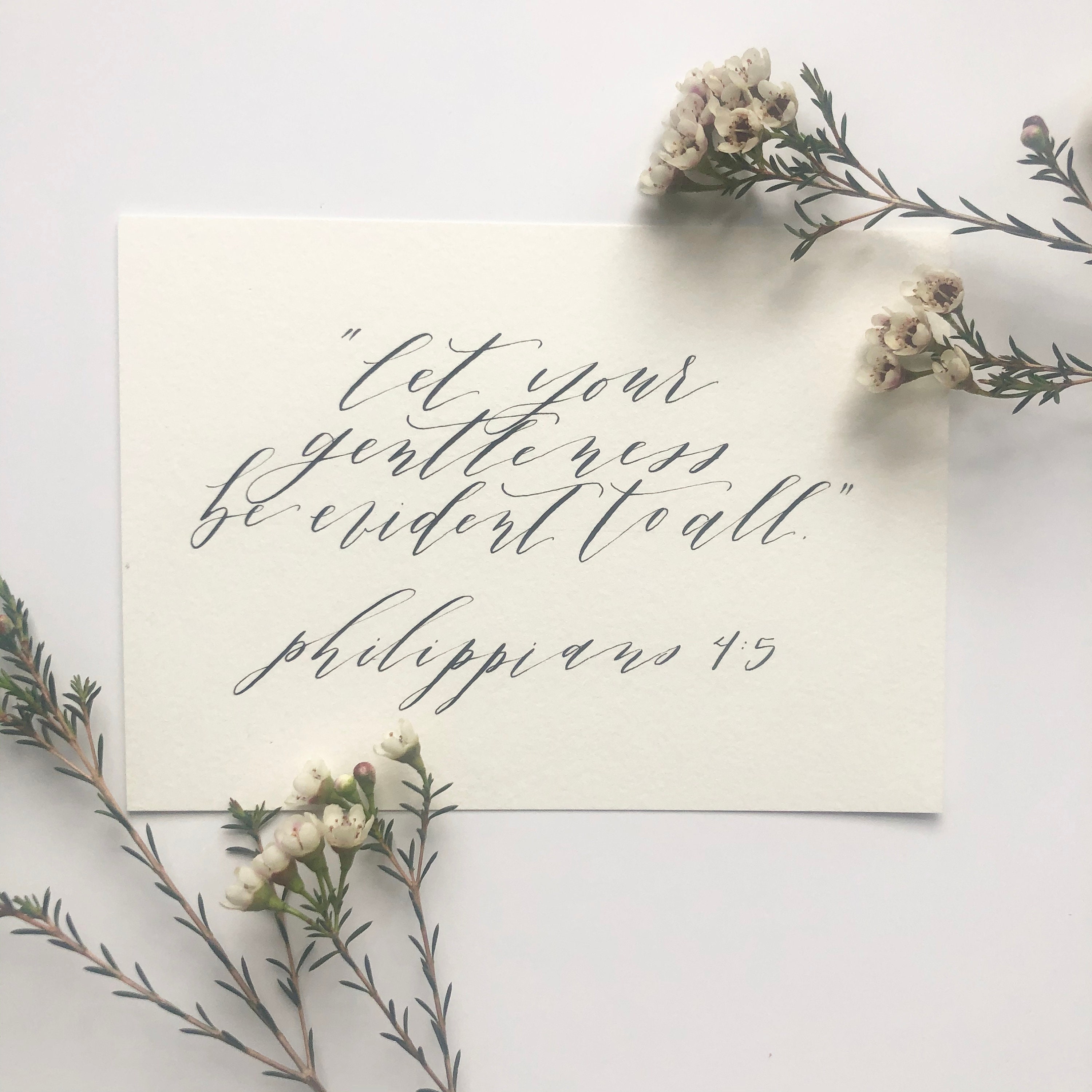 Custom Calligraphy Print 5x7 - Etsy