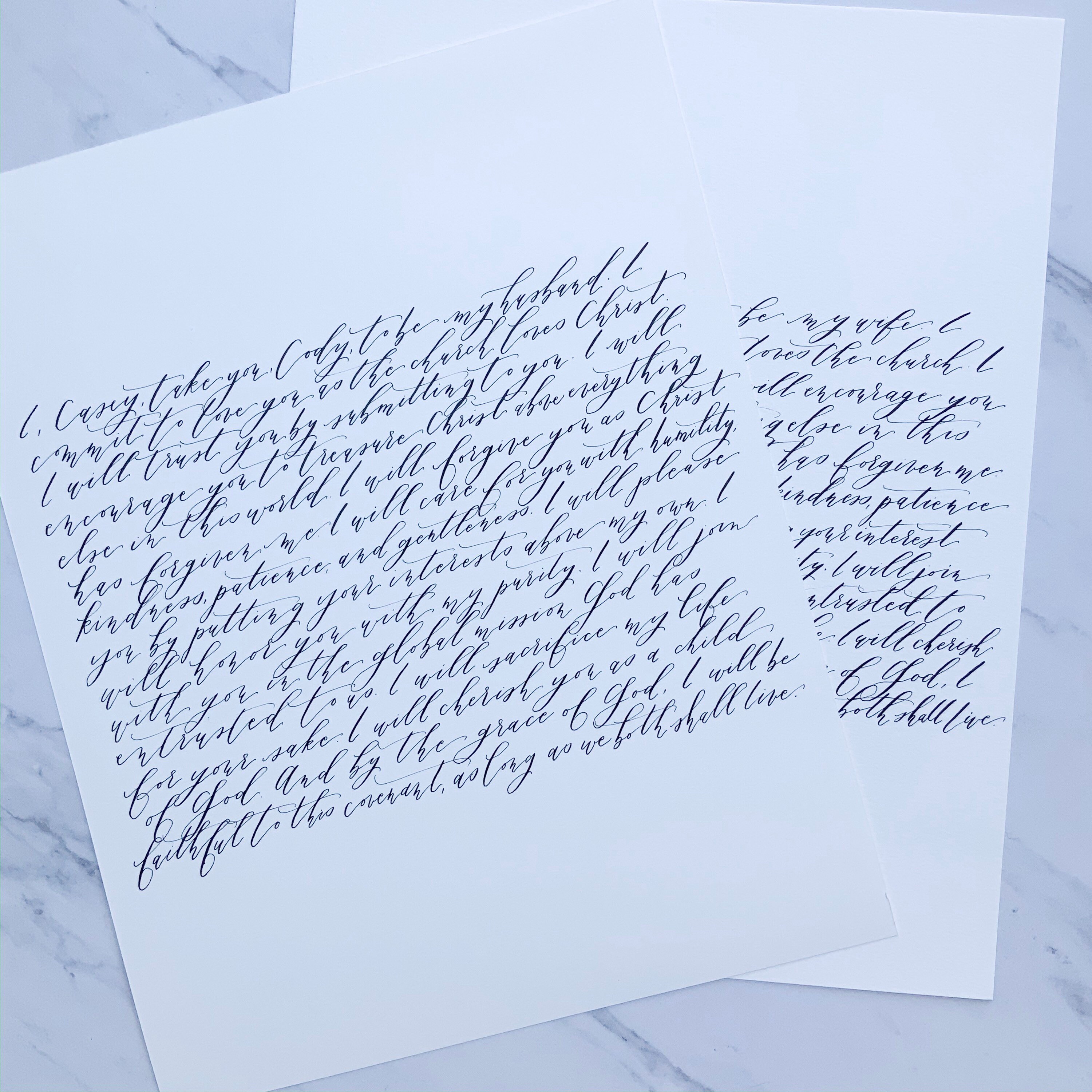 Custom Calligraphy Print 11x14 - Etsy