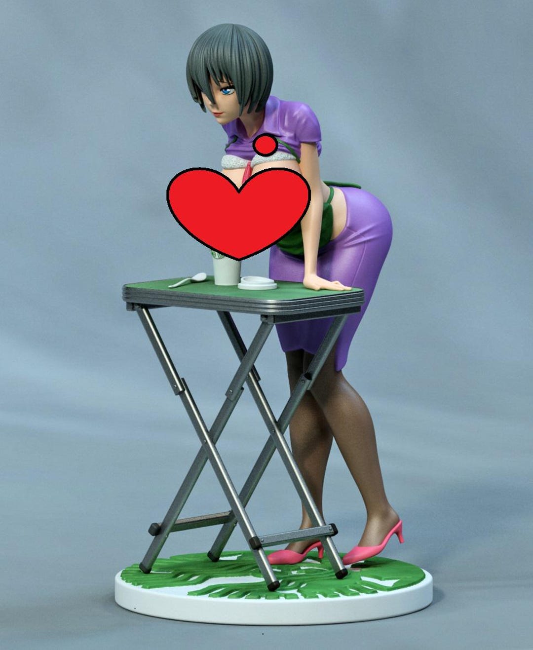 Waitress Pin up Fan Art 3D PRINTED 16k Resin Model Kit UNPAINTED ...