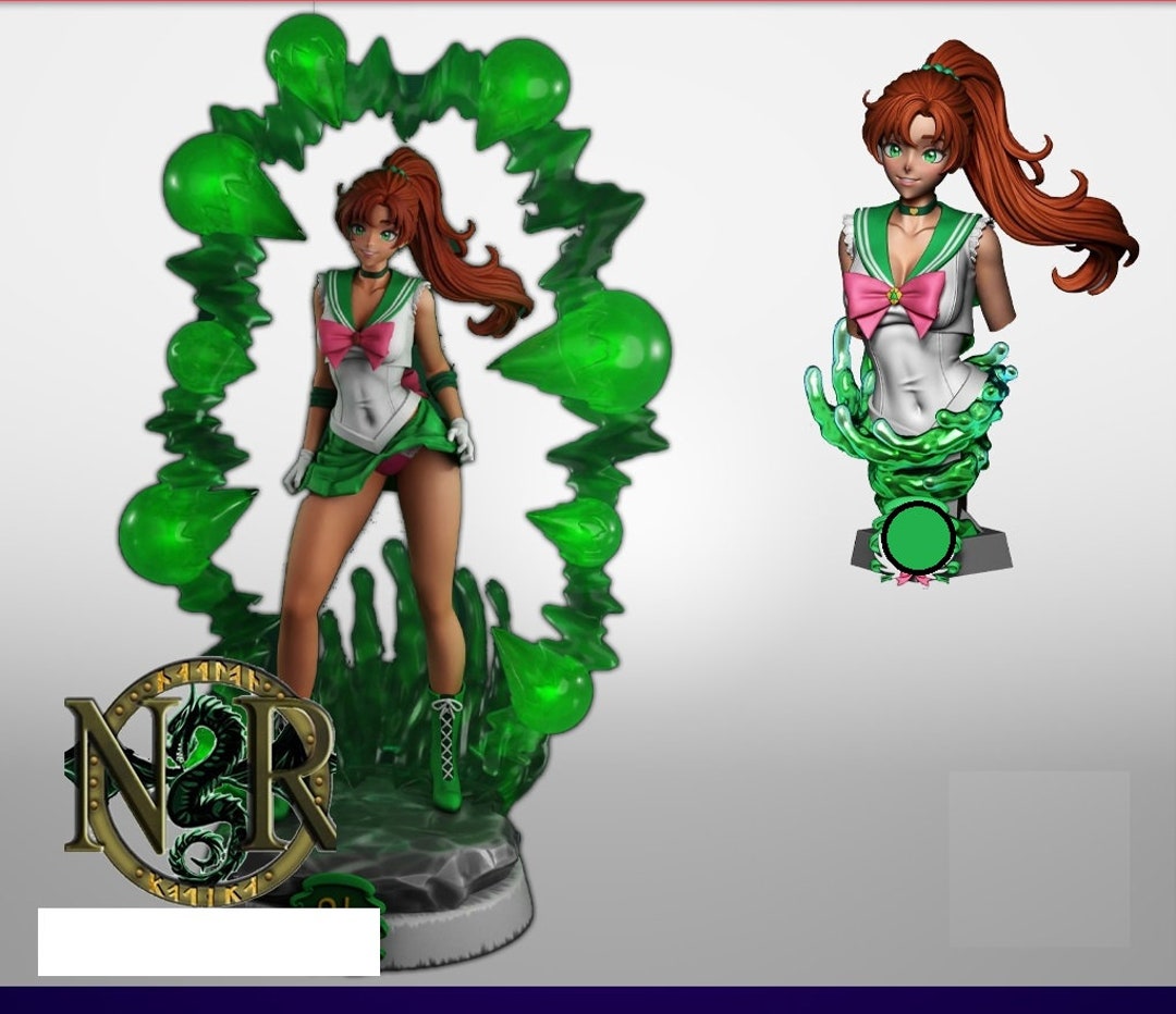 Jupiter Princess Pin up Fan Art Figure 3D 12k PRINTED Resin Model Kit ...