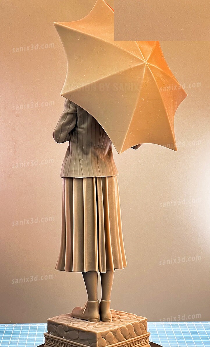 Gothic Girl Fan Art 3D 8k PRINTED Resin Model Kit UNPAINTED - Etsy