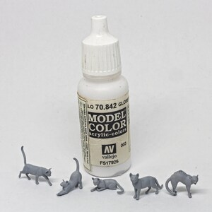 1/35 to 1/10 Resin Cats for Dioramas or Scale Models, 3d Printed SET 1 ...