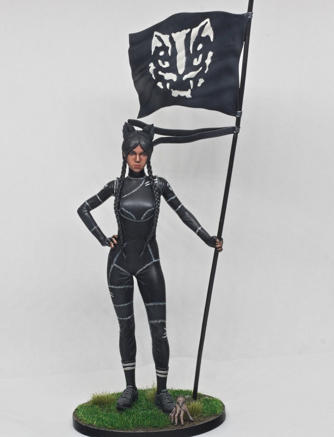 Gothic Girl Cat Costume Fan Art 3D 8k PRINTED Resin Model Kit UNPAINTED ...