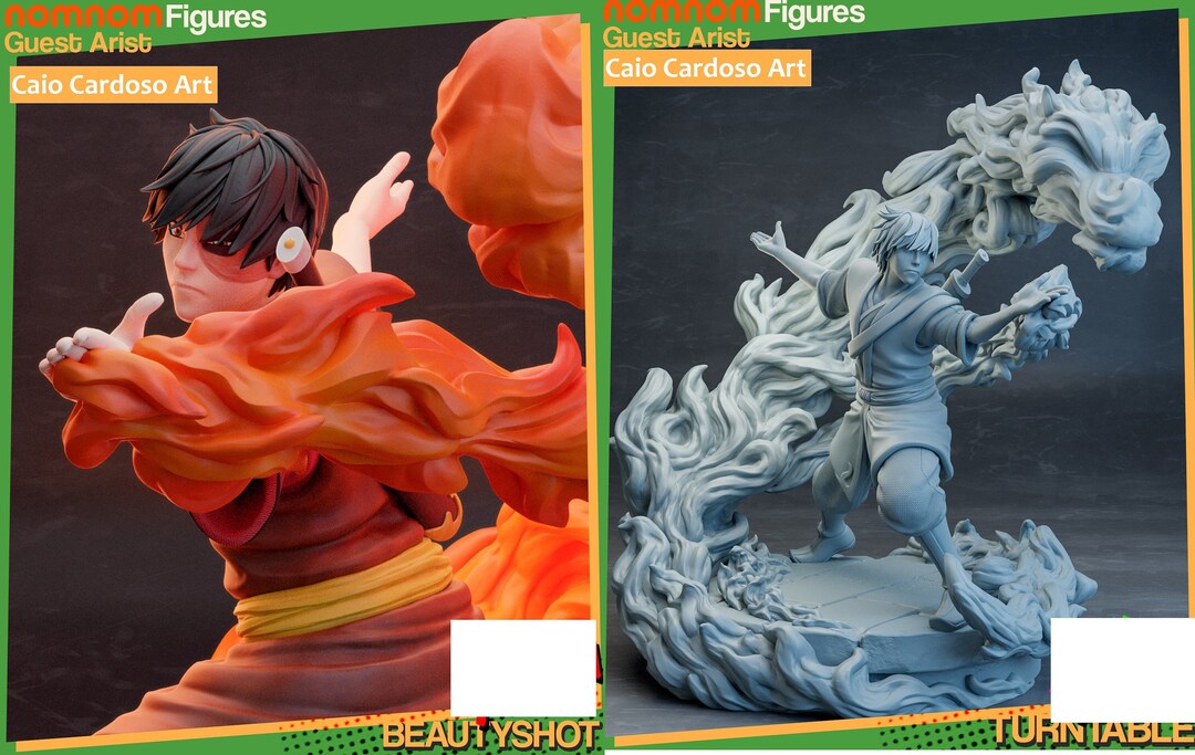 Fire Hero Fan Art Resin Figure Model Kit,3d 8k Printed UNPAINTED ...