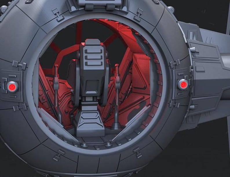 Arte de fan de Ion Fighter, kit de modelo de resina impreso en 3D de ...