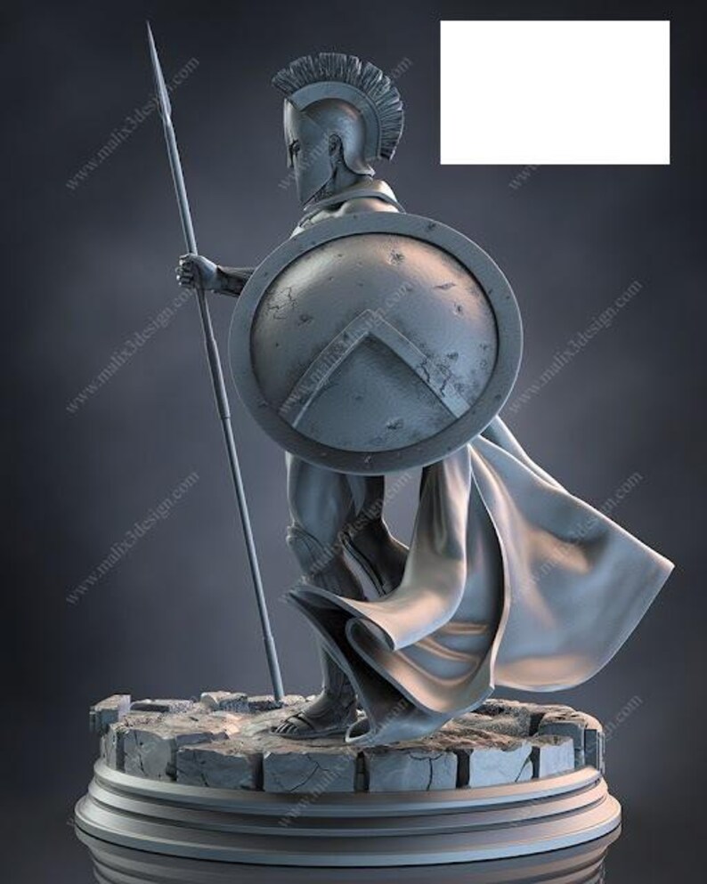 Leonidas Fan Art Figure 3D PRINTED 16k Resin Model Kit UNPAINTED ...