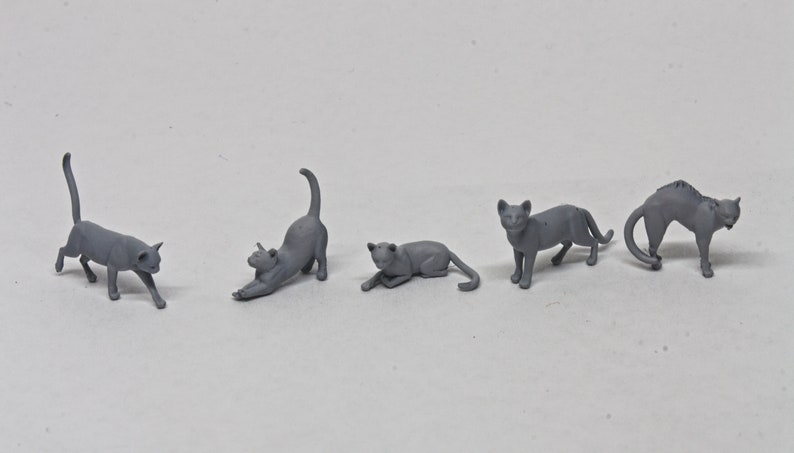 1/35 to 1/10 Resin Cats for Dioramas or Scale Models 3d - Etsy