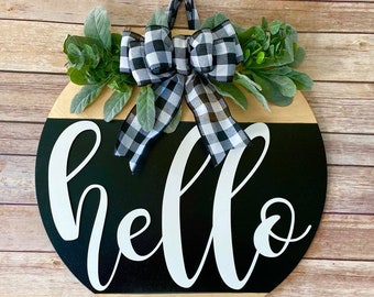 Wooden Plaid Sign - Etsy