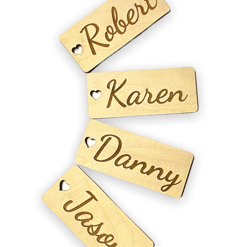 Personalized Table Name Tags - Etsy