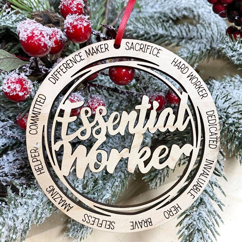 Essential Worker Ornament - Etsy