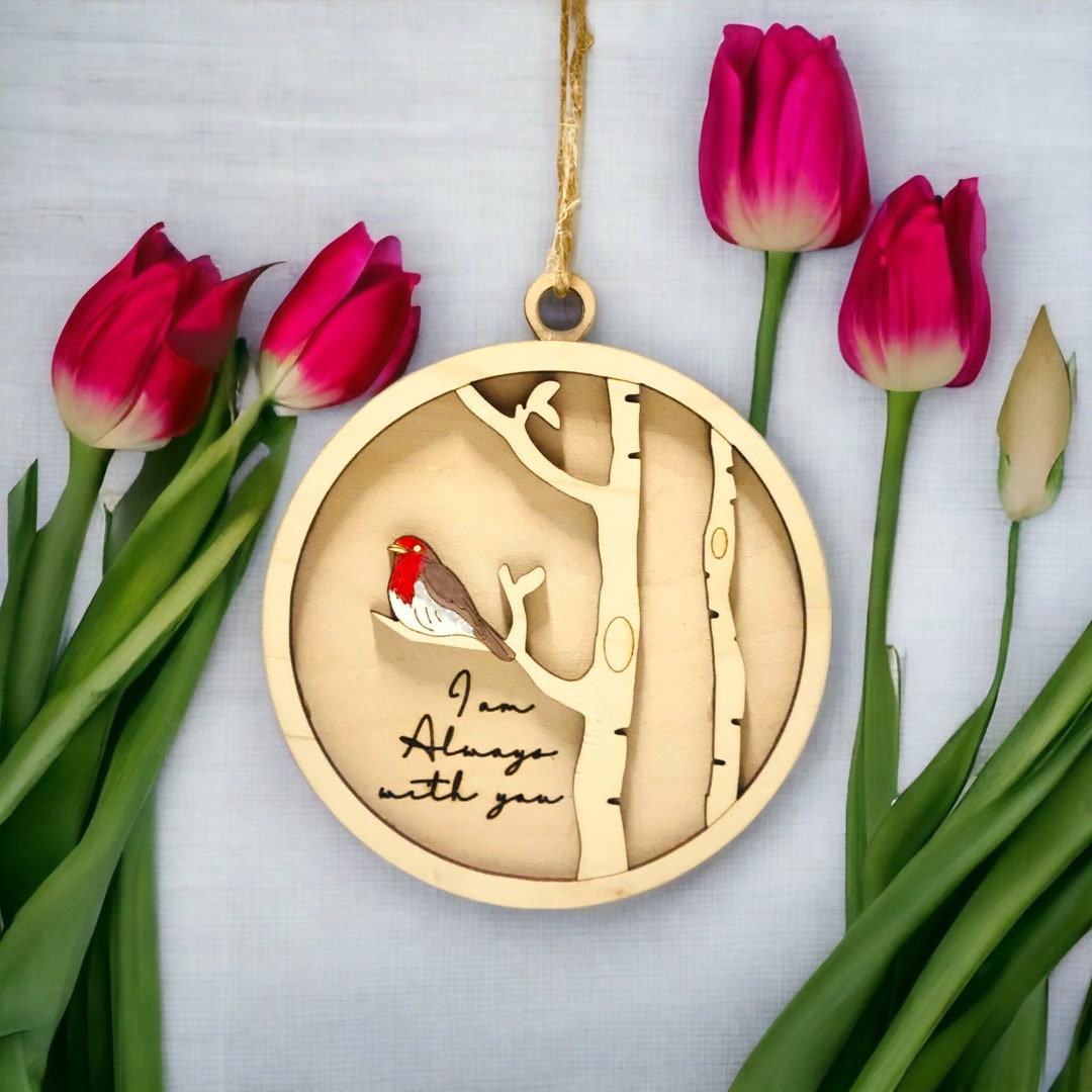 Robin Bird Ornament Sympathy Bereavement Memorial Gift Thinking of You ...