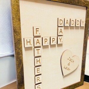Personalized Happy Fathers Day Custom Daddy Sign Dad Gift From Son ...