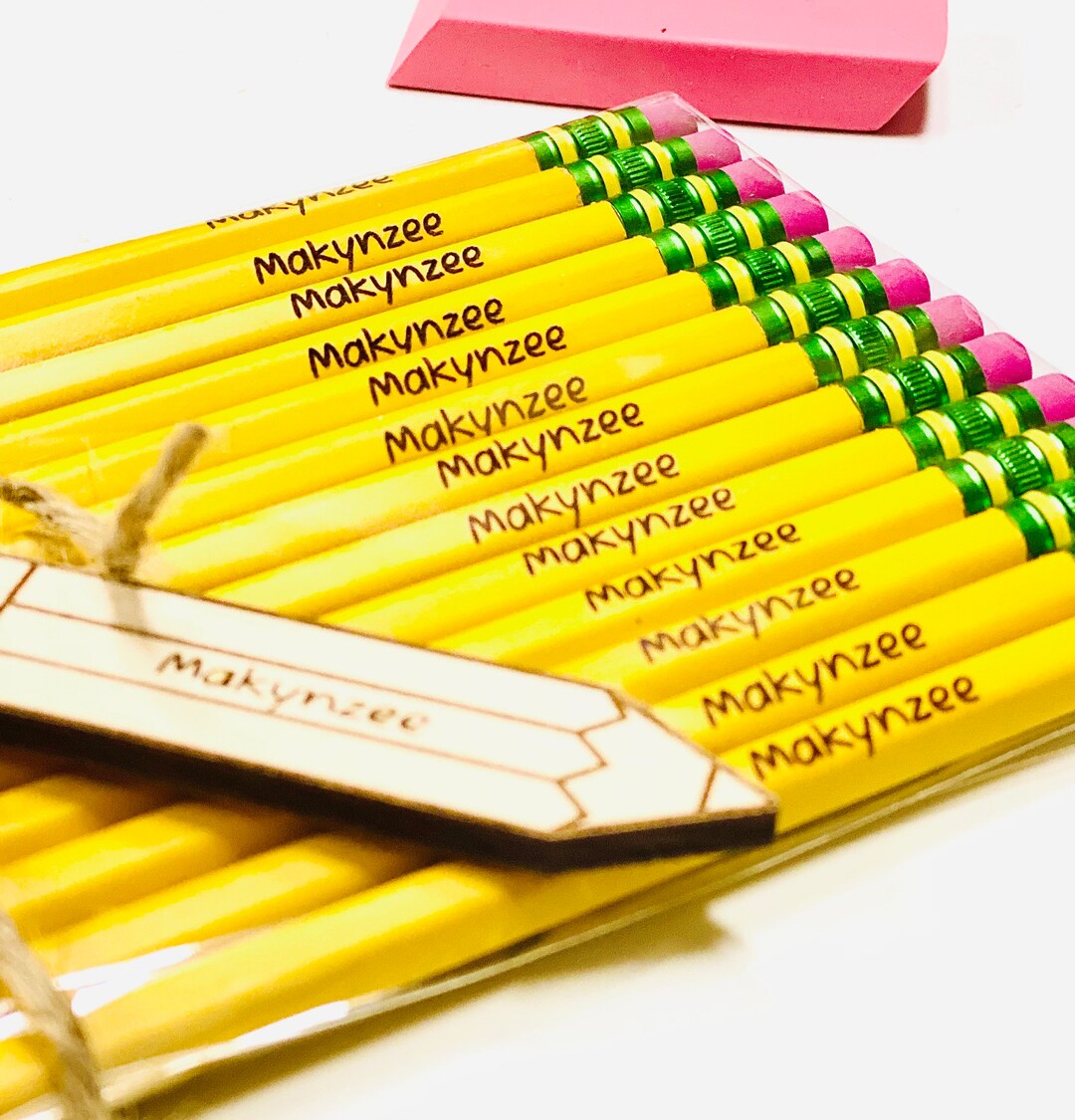 Personalized Custom Engraved Back to School Pencils 6 or 12 Pack. - Etsy
