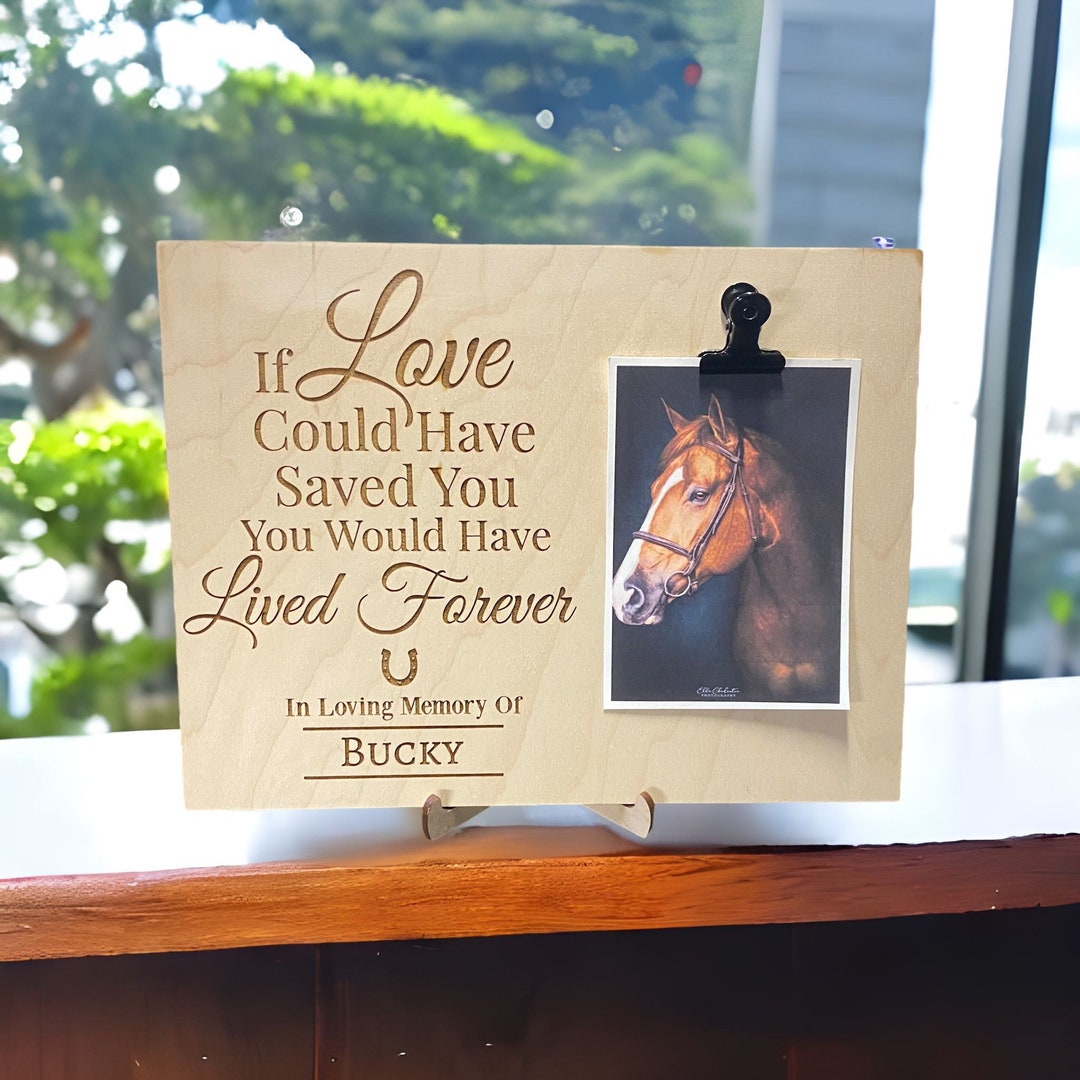Horse Memorial Gift - Horse Loss Gift, Horse Keepsake, Equine Sympathy ...