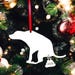 Laser Engraved Wood POOPING DOG Holiday Christmas Tree 2025 Bauble Gift ...