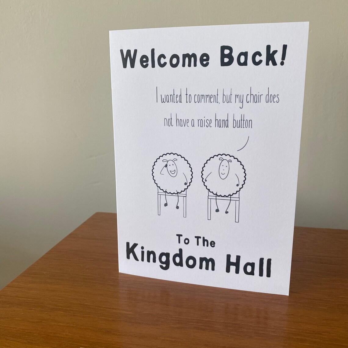 Welcome Back to the Kingdom Hall JW Card - Etsy