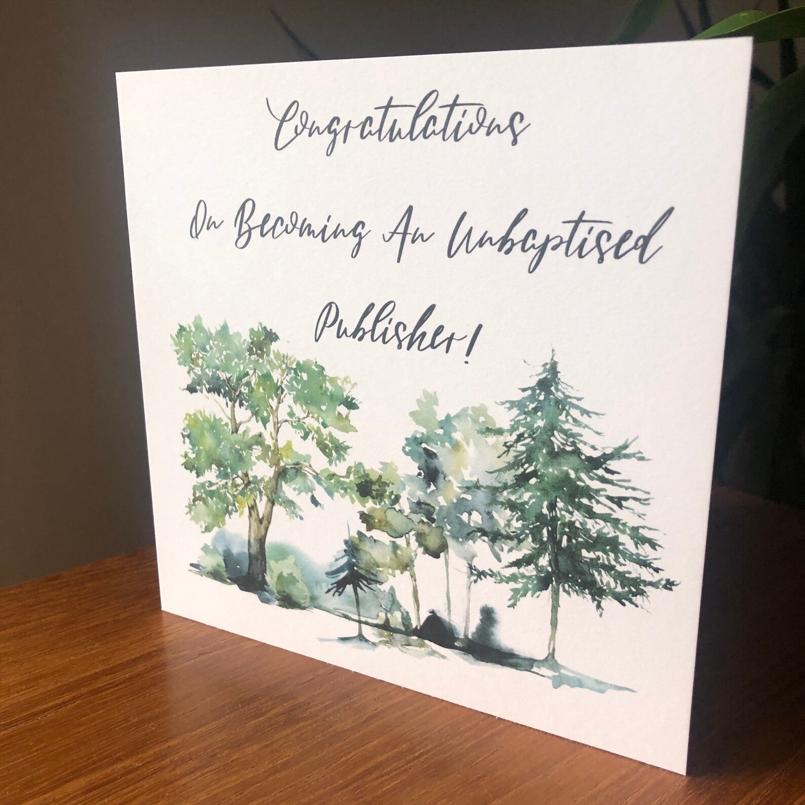 Unbaptised Publisher JW Congratulations Card - Etsy UK