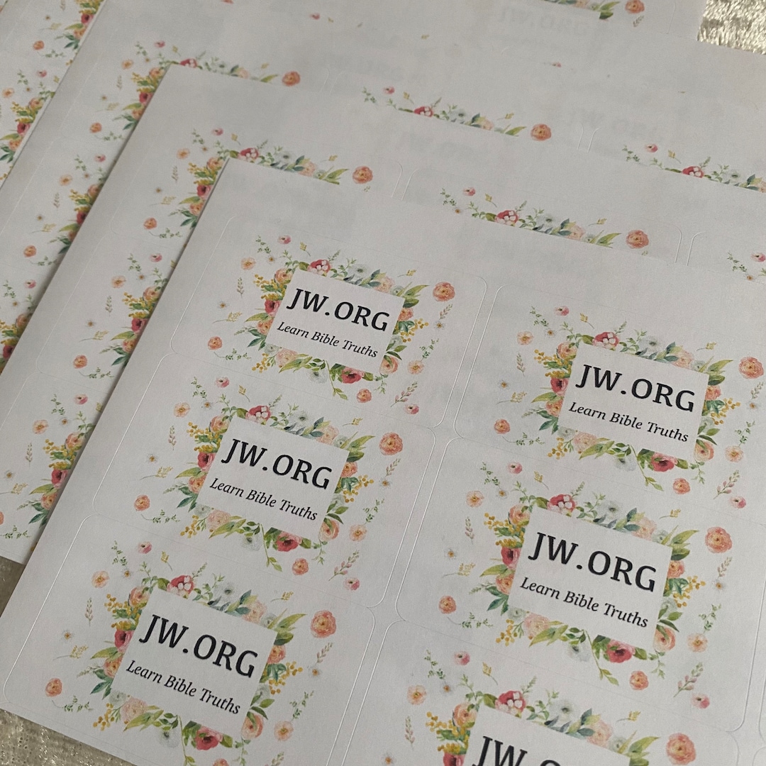 JW Stickers Floral Jw.org Pack of 45 - Etsy