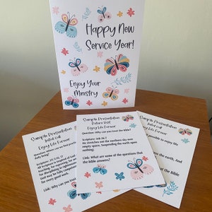 Happy New Service Year Card With Sample Presentation Cards JW - Etsy