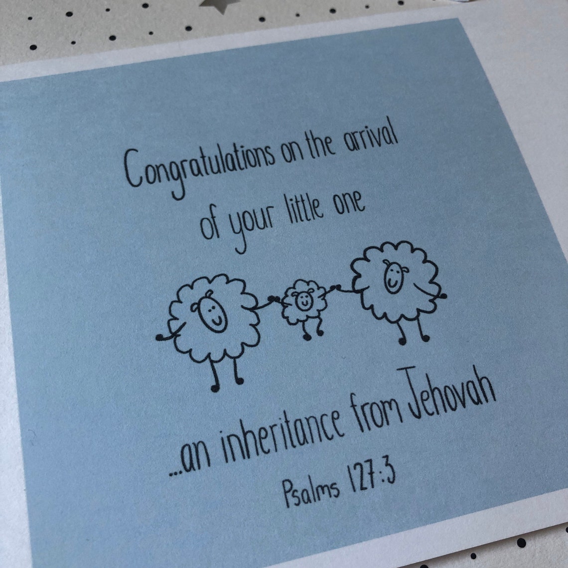 Baby Boy Inheritance From Jehovah JW Card - Etsy