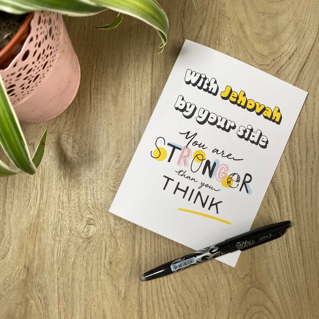 With Jehovah by Your Side JW Card - Etsy