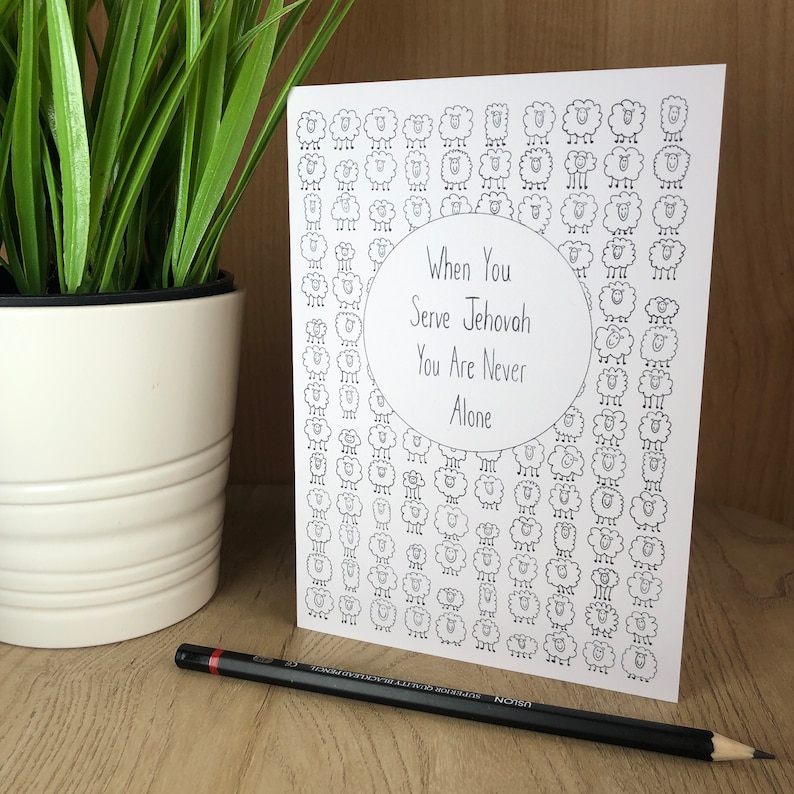 Never Alone JW Comfort and Encouragement Card - Etsy