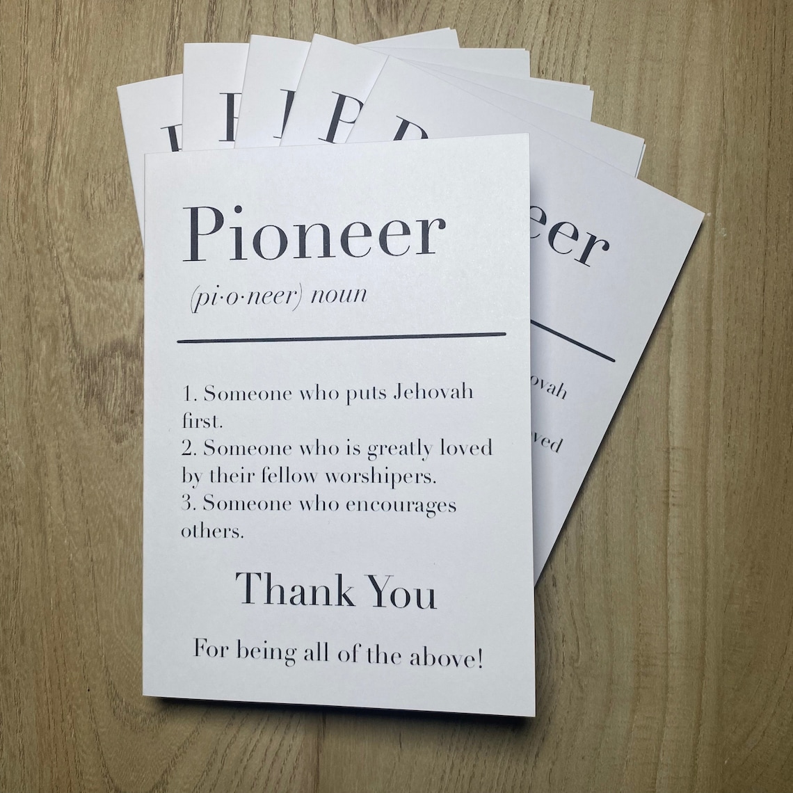 Multipack of Cards Pioneer Cards JW - Etsy