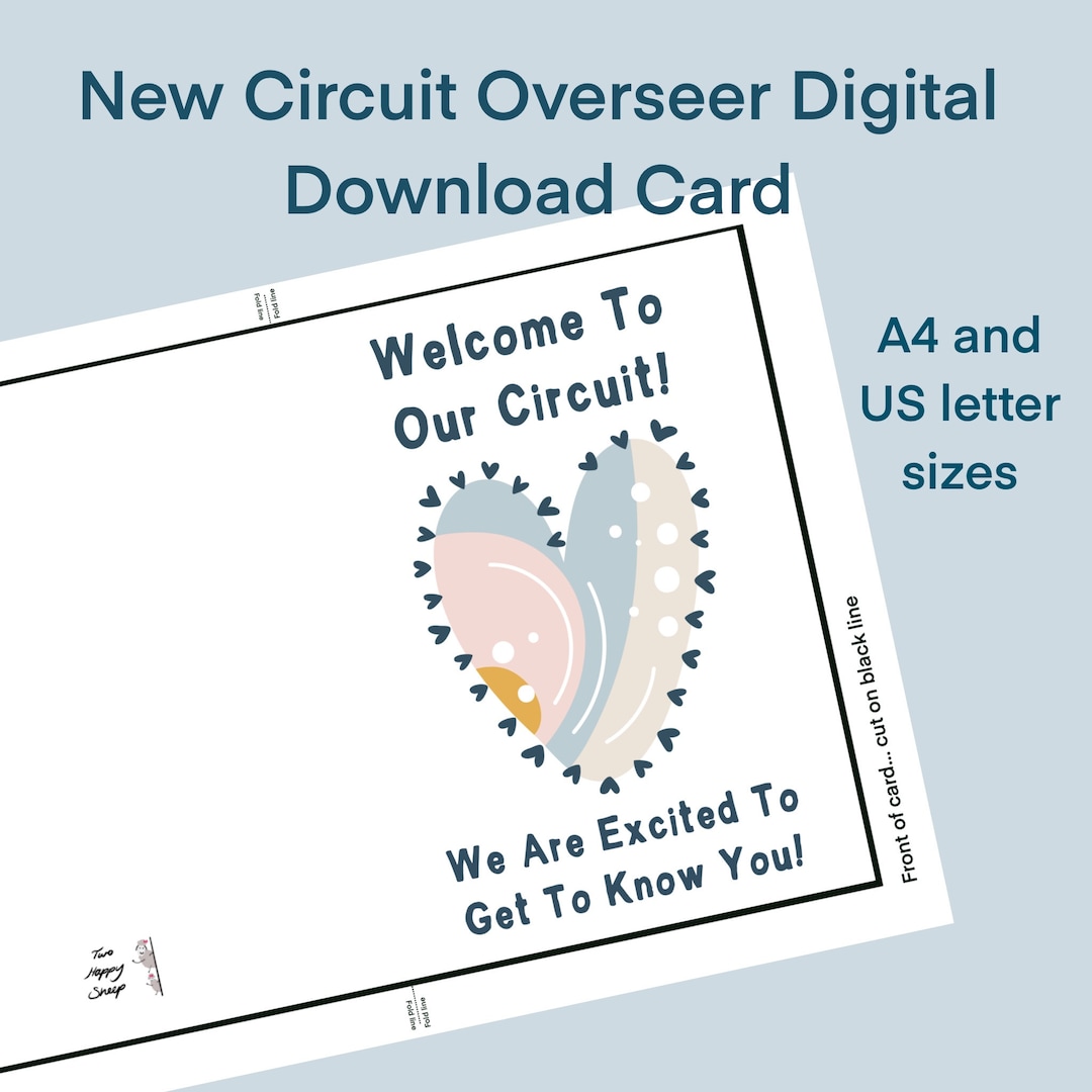 Digital Download New Circuit Overseer JW Card 2023 - Etsy