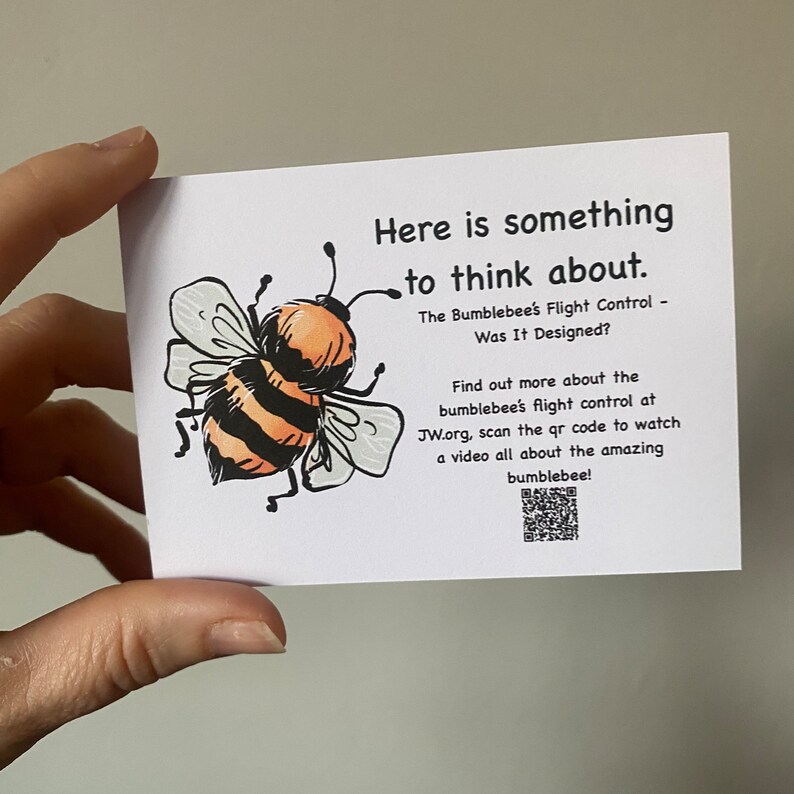 Mini Postcards JW Bee Was It Designed Informal Witnessing - Etsy