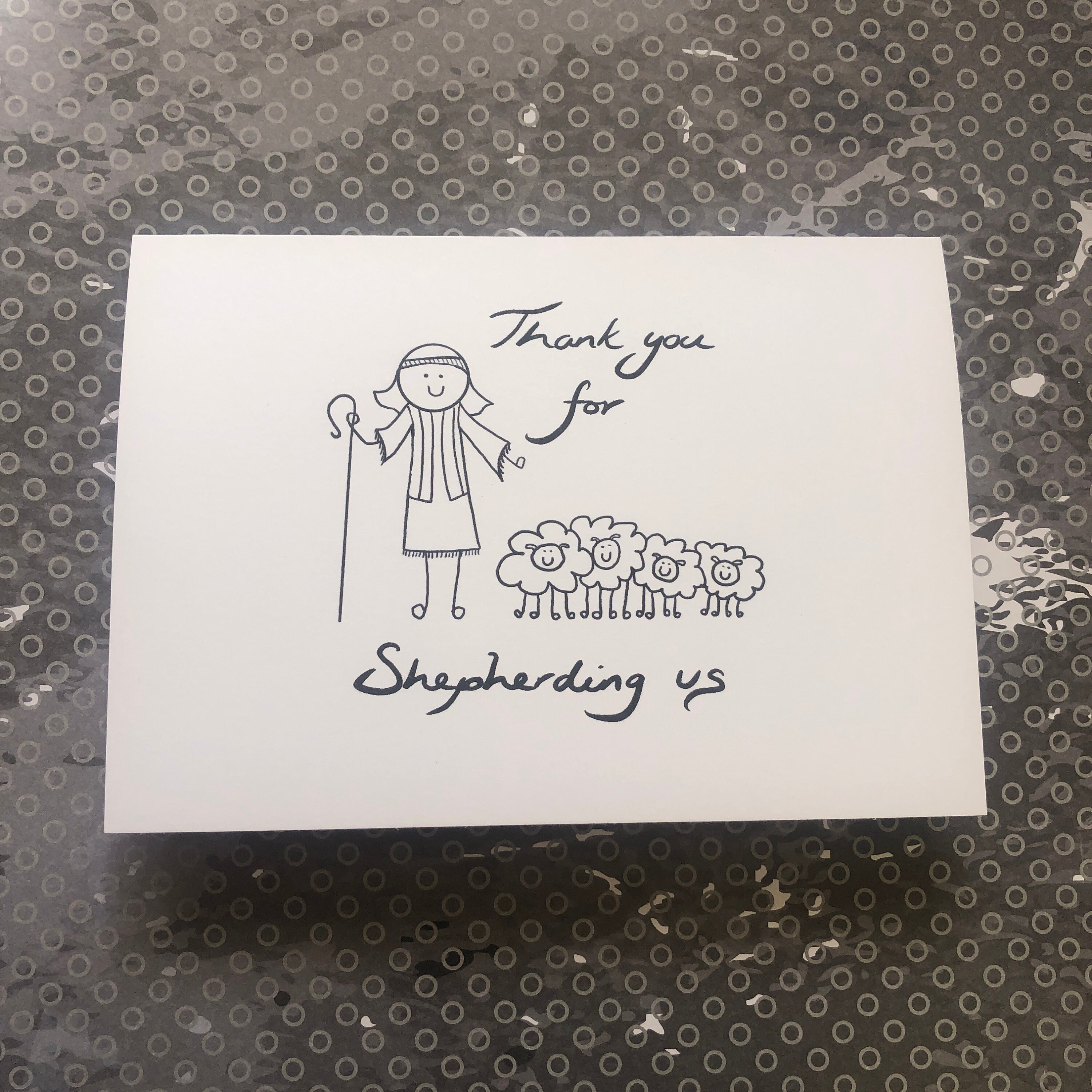 JW Elder Thank You Card - Etsy