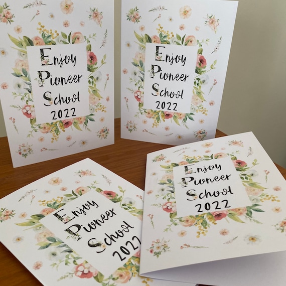 Multipack of Cards Pioneer School 2022 Cards JW - Etsy
